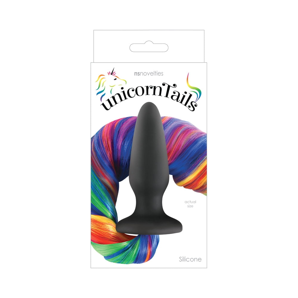 Unicorn Tails Anal Plug Black/Rainbow - Walmart.com