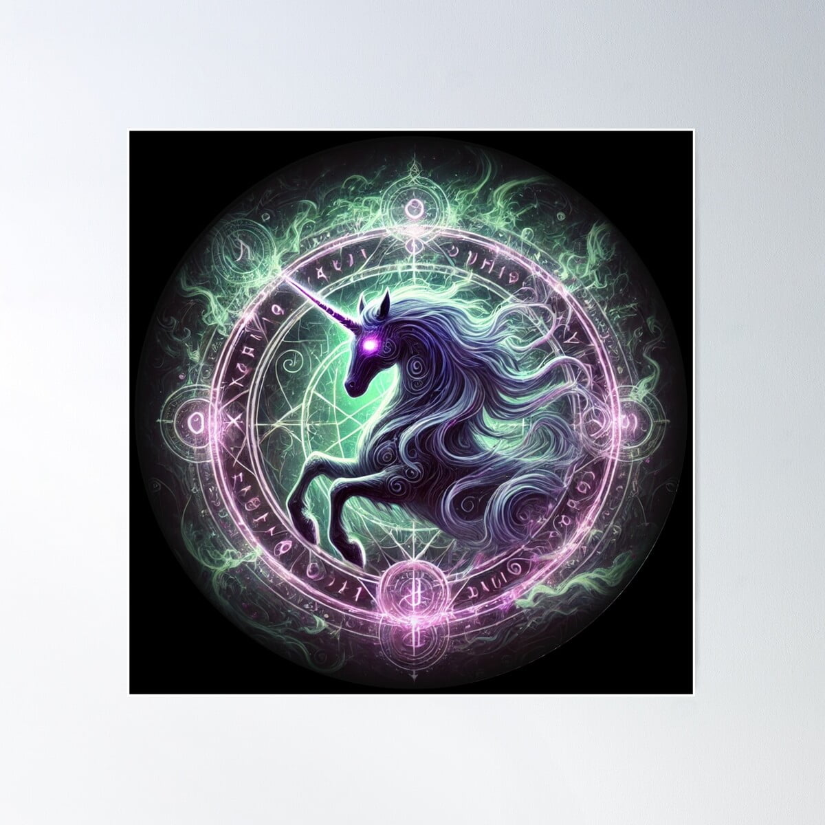 Unicorn Talisman – A Beacon Of Otherworldly Conviction Poster Wall Art ...