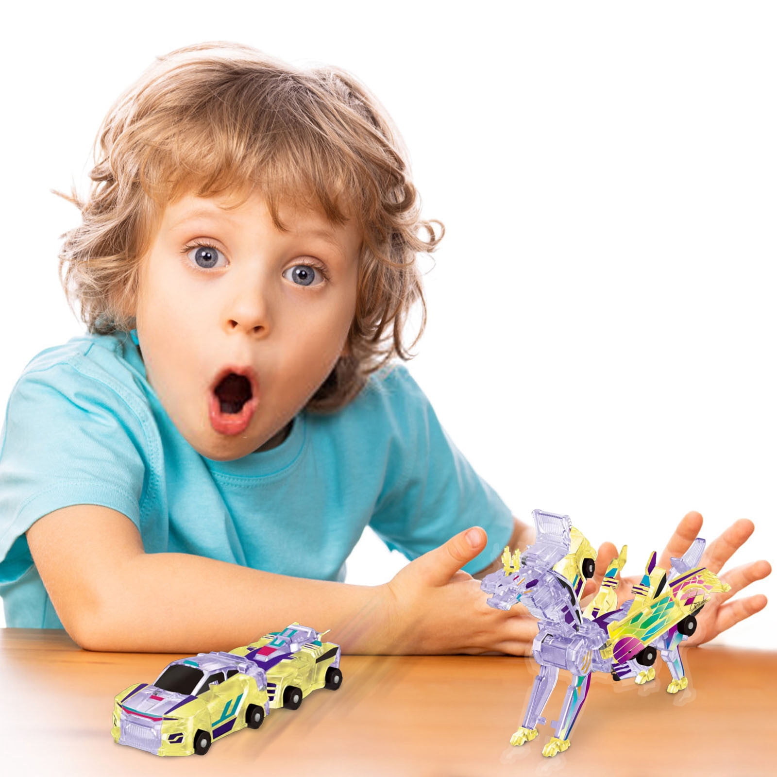 Unicorn Transforming Car，Transformation Toy with Collision Transforming ...