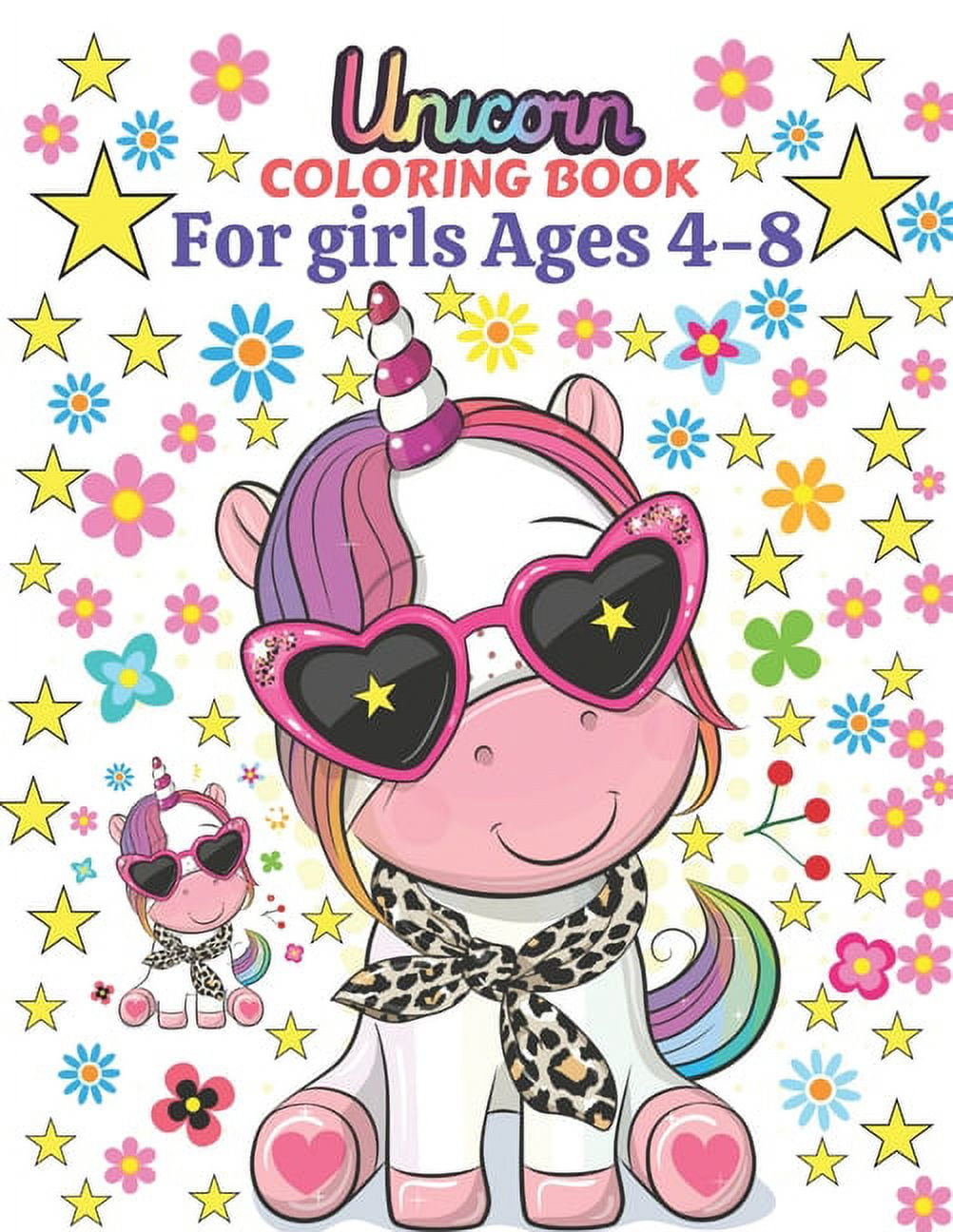 Unicorn coloring book for girls ages 4-8: Beautiful and fun Unicorn ...