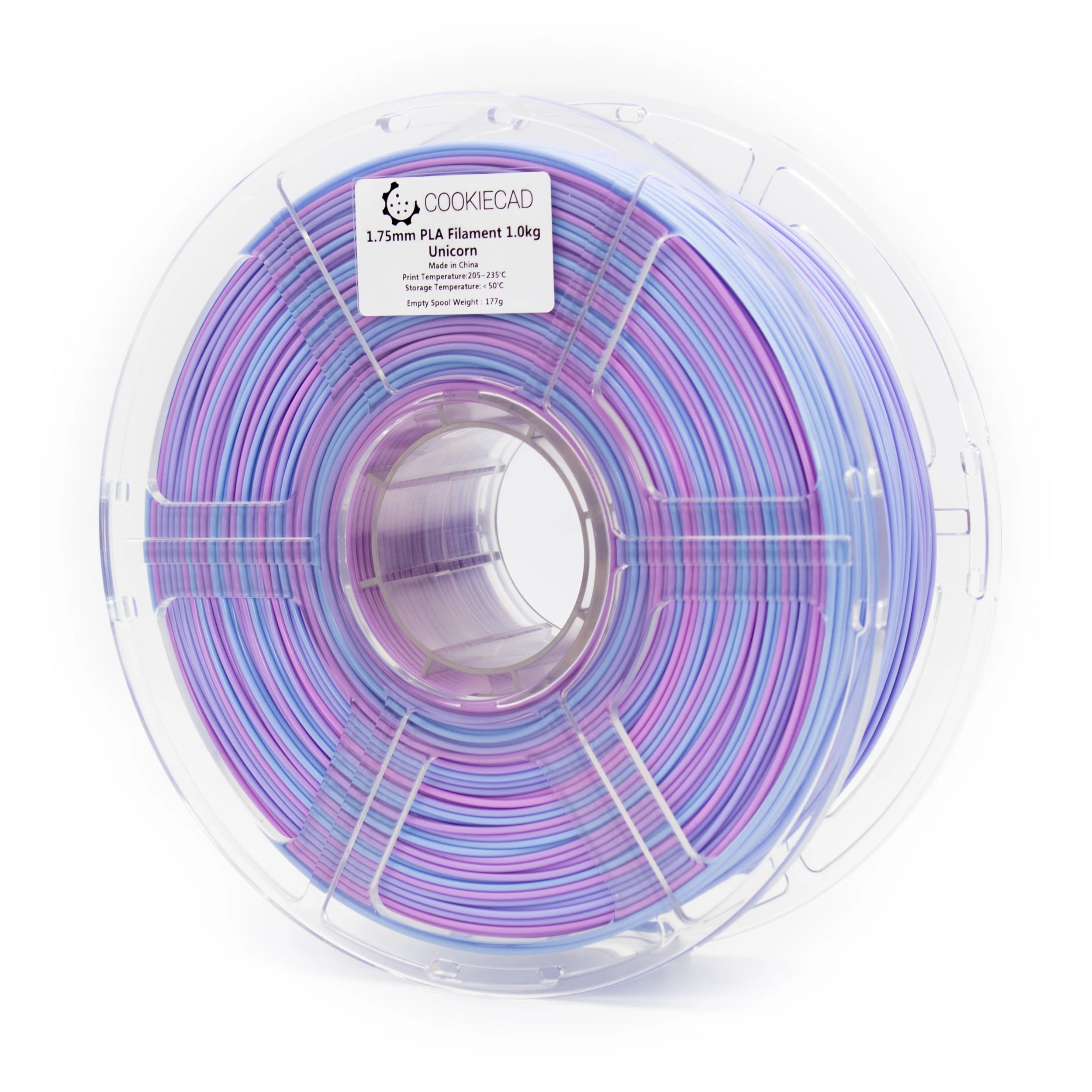 Unicorn 🦄 (pink → blue → purple) PLA Filament 1.75mm, 1kg - Walmart.com