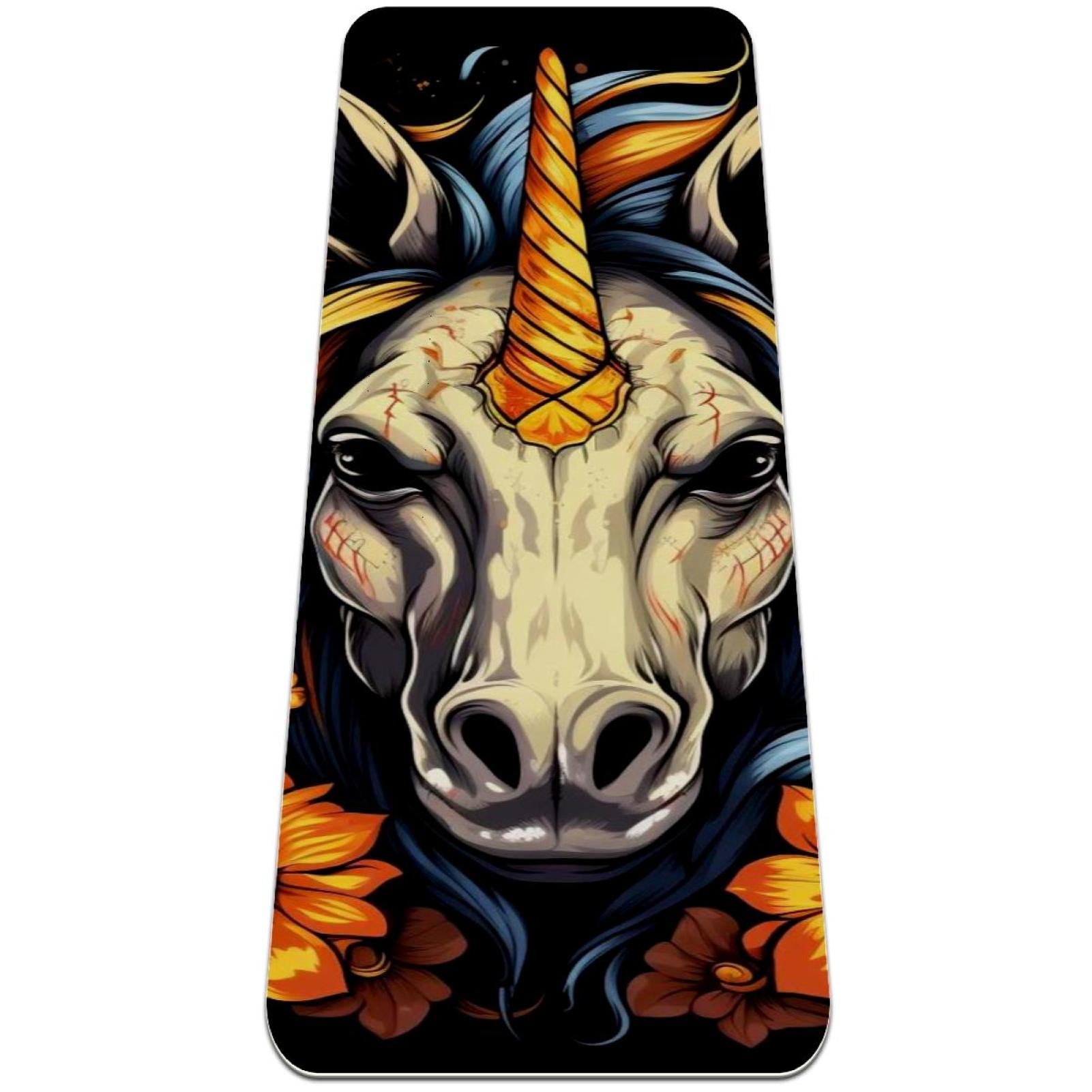 Unicorn skeleton TPE Yoga Mat for Ultimate Fitness: Exercise Mat for ...