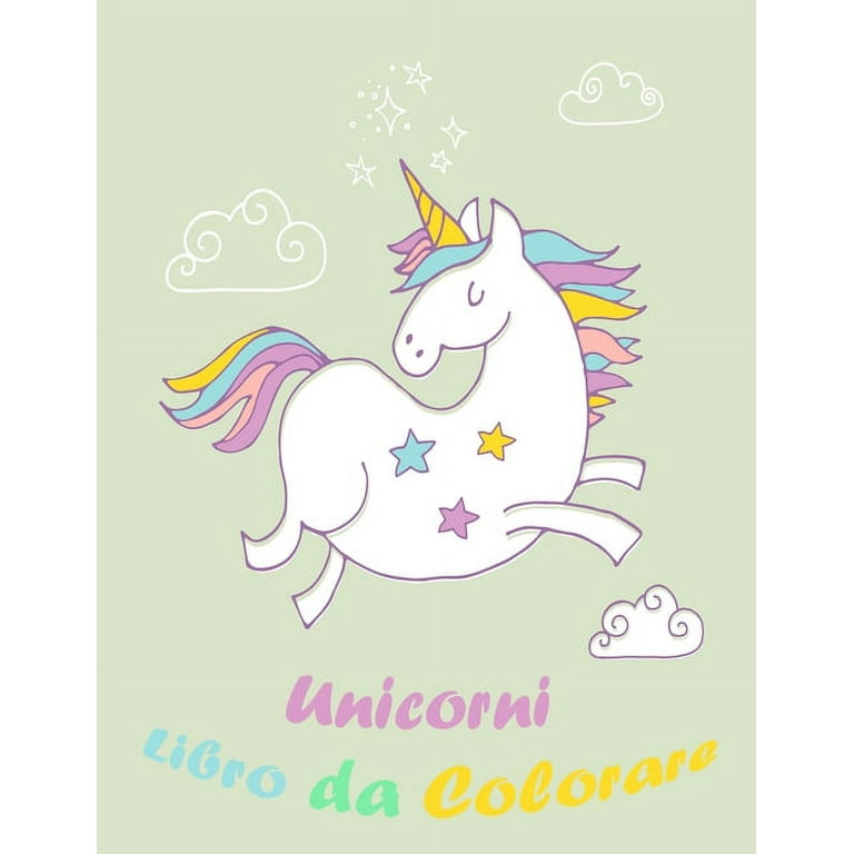 coloring pages bambini unicorno da colorare