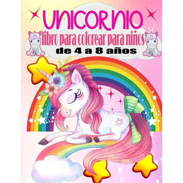 Unicornio libro para Colorear para de 4 a 8 Años: Un bonito cuaderno de ...