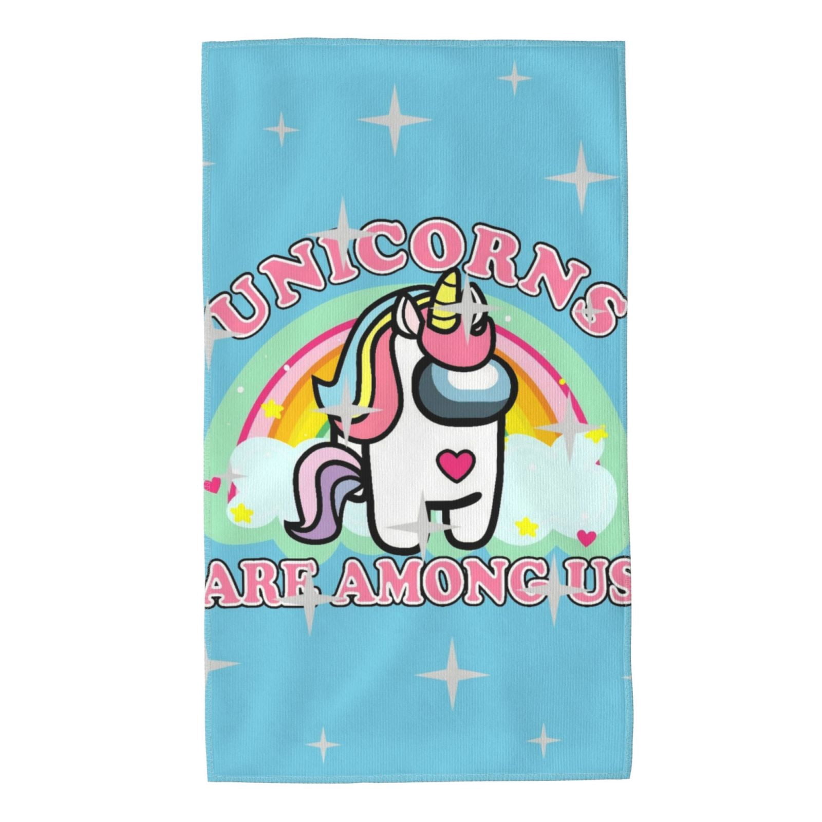 Unicorns Arf Among Us Imposter Crewmate Towels,Hand Towels,Lightweight ...