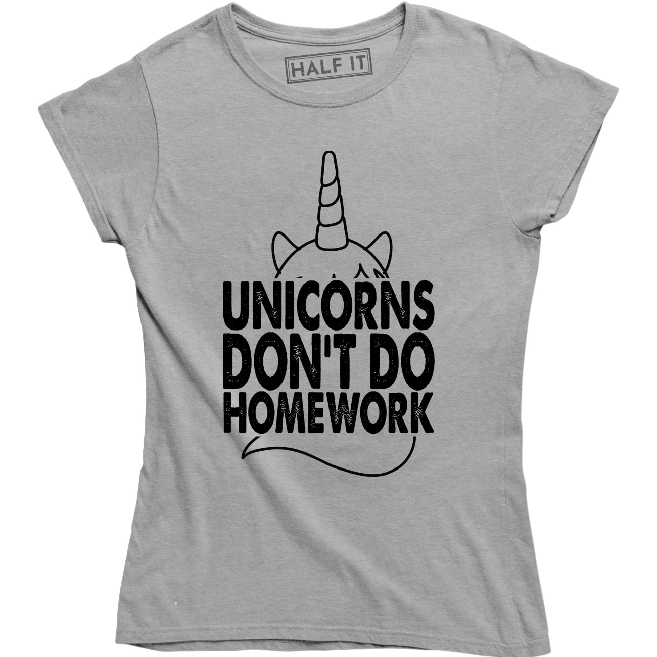 Unicorns Don't Do Homework Youth School Back To Unicorn Funny T-Shirt ...