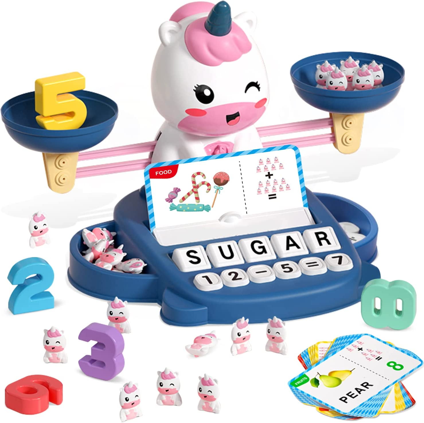 Unicorns Kindergarten Preschool Learning Activities Math Matching ...