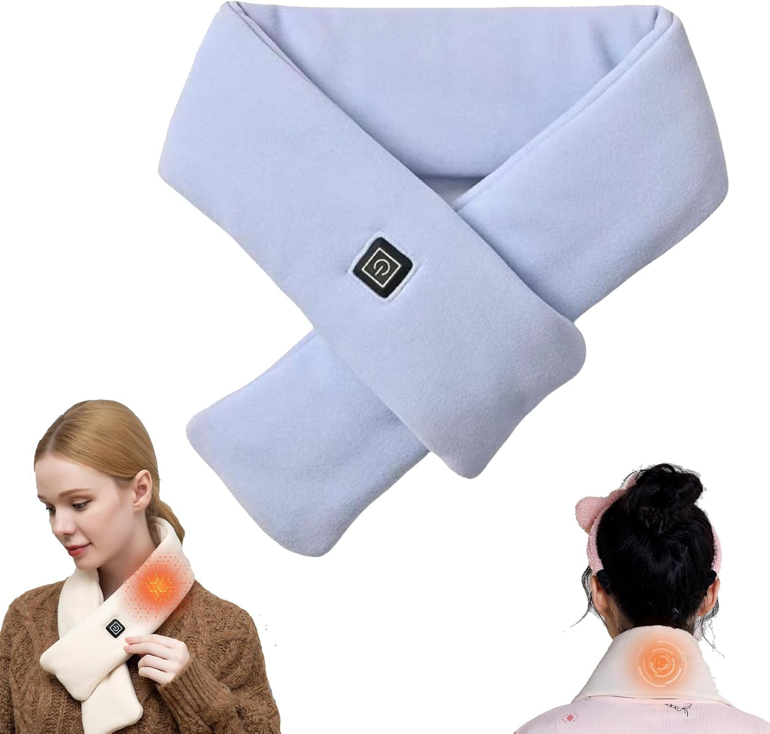 Unicpuffin Intelligent Electric Heating Scarf, Heated Scarf for Women ...