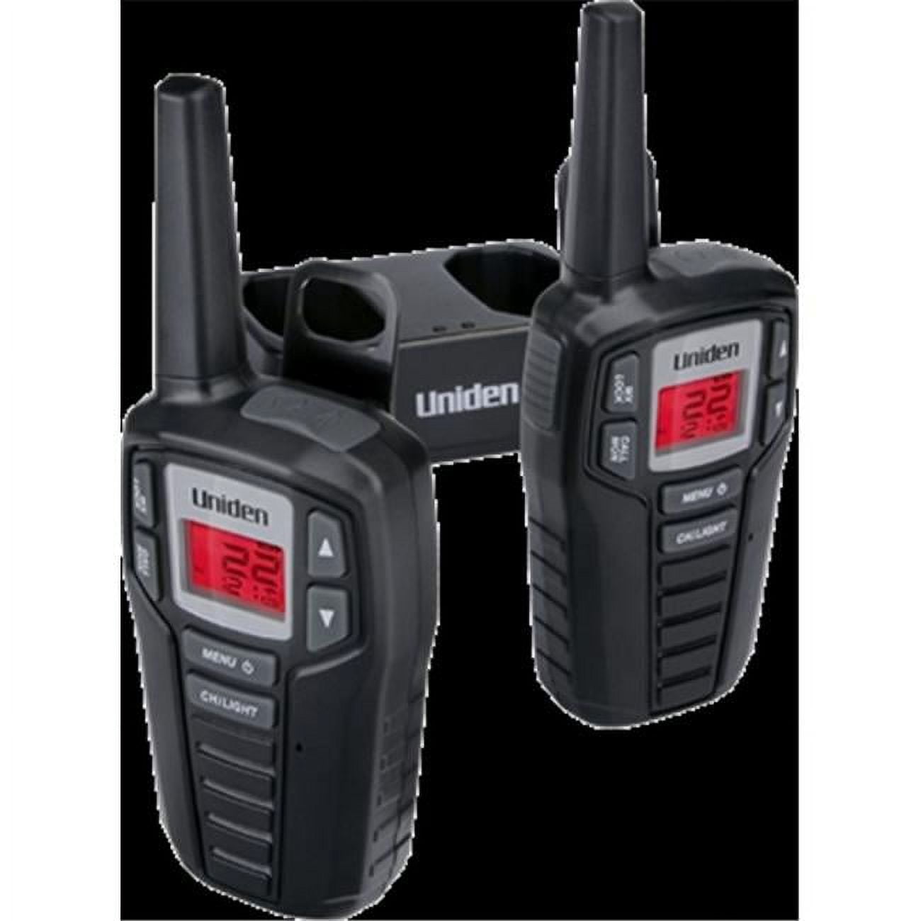 Uniden 2 Way Water Resistant Radio Walkie Talkie Set w/ Charging Kit ...
