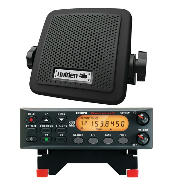 Uniden Bearcat BC355N 300-Channel Base and Mobile Scanner with Backlit ...