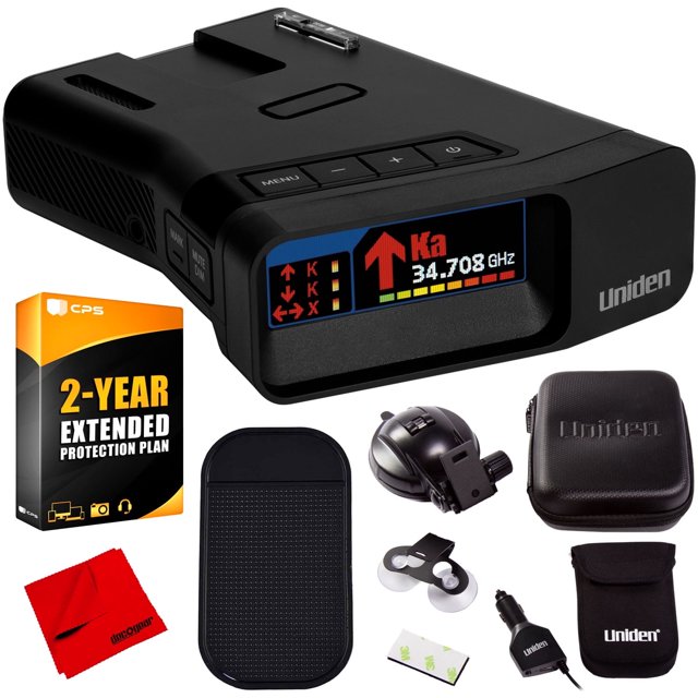 Uniden R7 Long Range Police Laser & Radar Detector Bundle with 2-YR ...