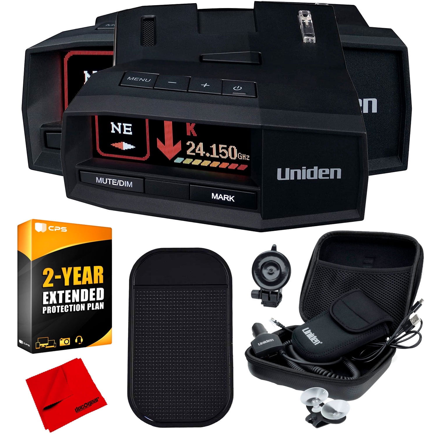 Uniden R8 Extreme Long Range Radar/Laser Detector Bundle, 2-YR Warranty ...