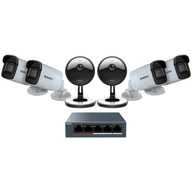 Uniden UC4402 1080P Indoor/Outdoor Security Cloud System With 5-Port ...