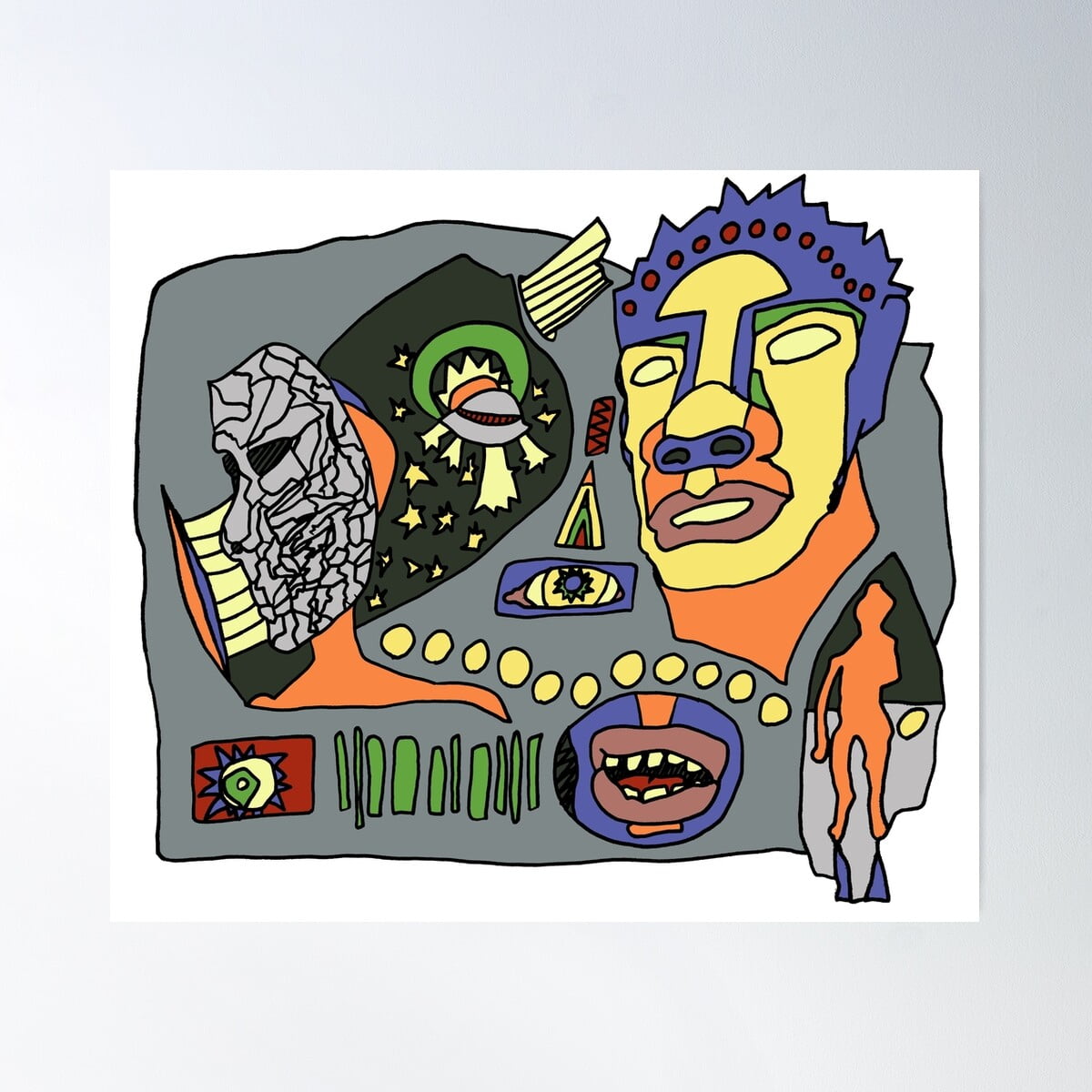 Unidentified Aerial Phenomena Poster Wall Art, Modern Wall Decor For ...