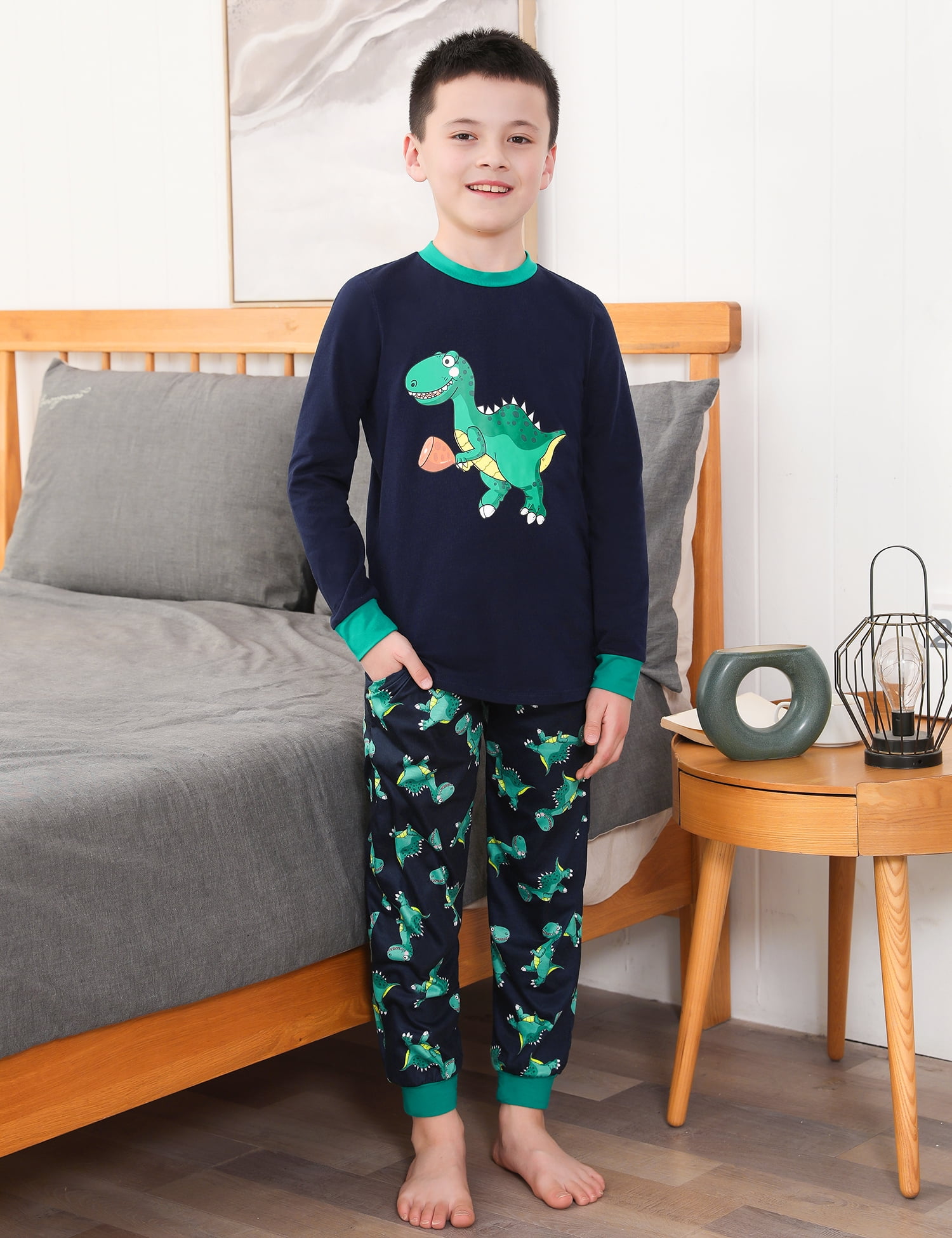 Uniexcosm Boys Pajama Set 2 Piece Sleepwear Loungewear Pjs for Boy Age ...