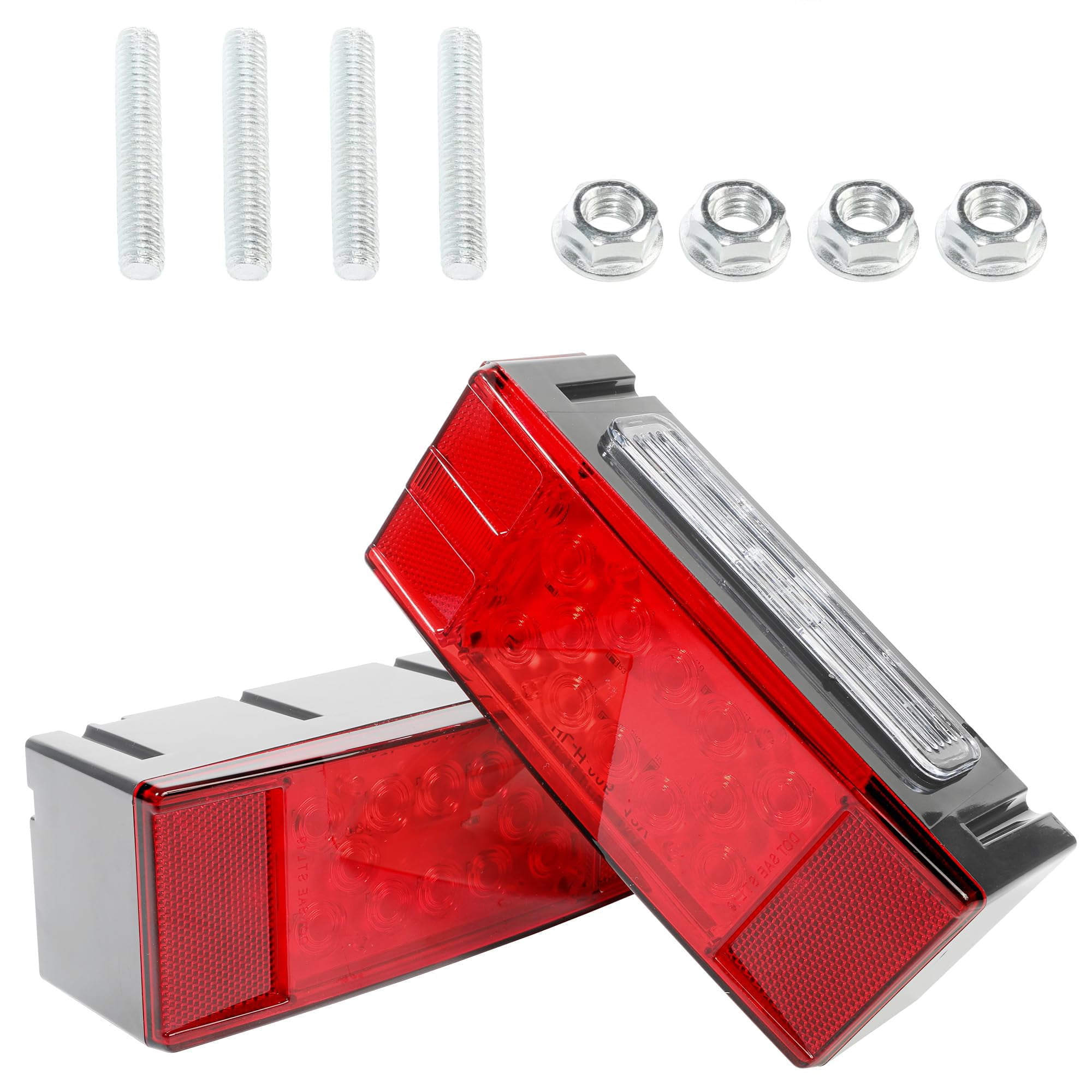 Unifizz 2PCS Trailer Brake Lights,12V LED Trailer Light Kit ...