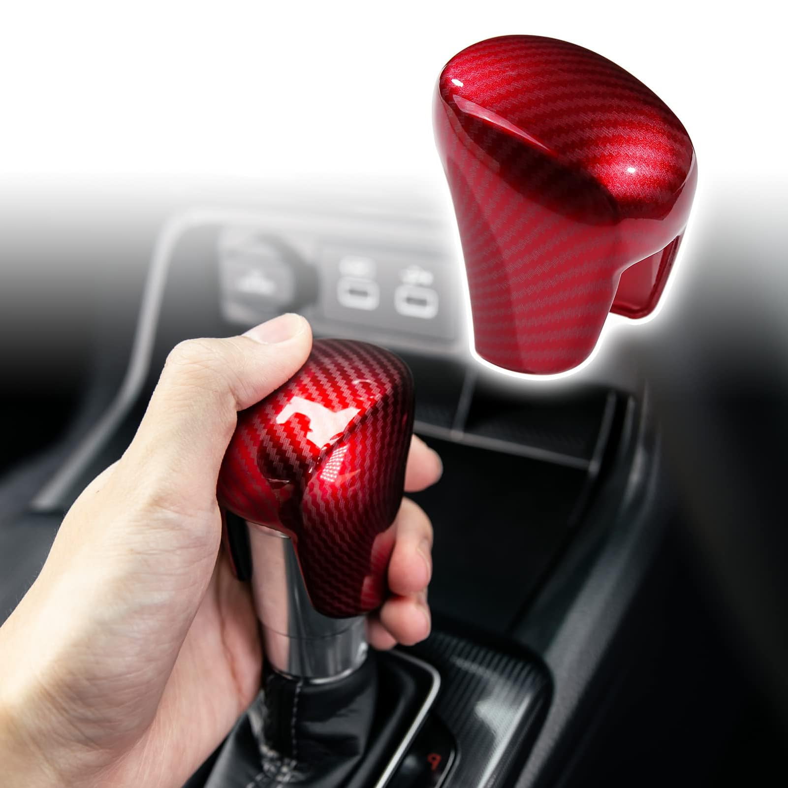 Unifizz Car Accessories ABS DC20 Gear Shift Knob Cover Trim Cap for ...