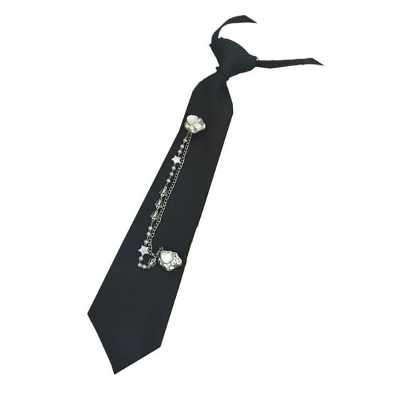 Uniform Black Ties for Senior High School Girl Uniform Pre-tied Preepy ...