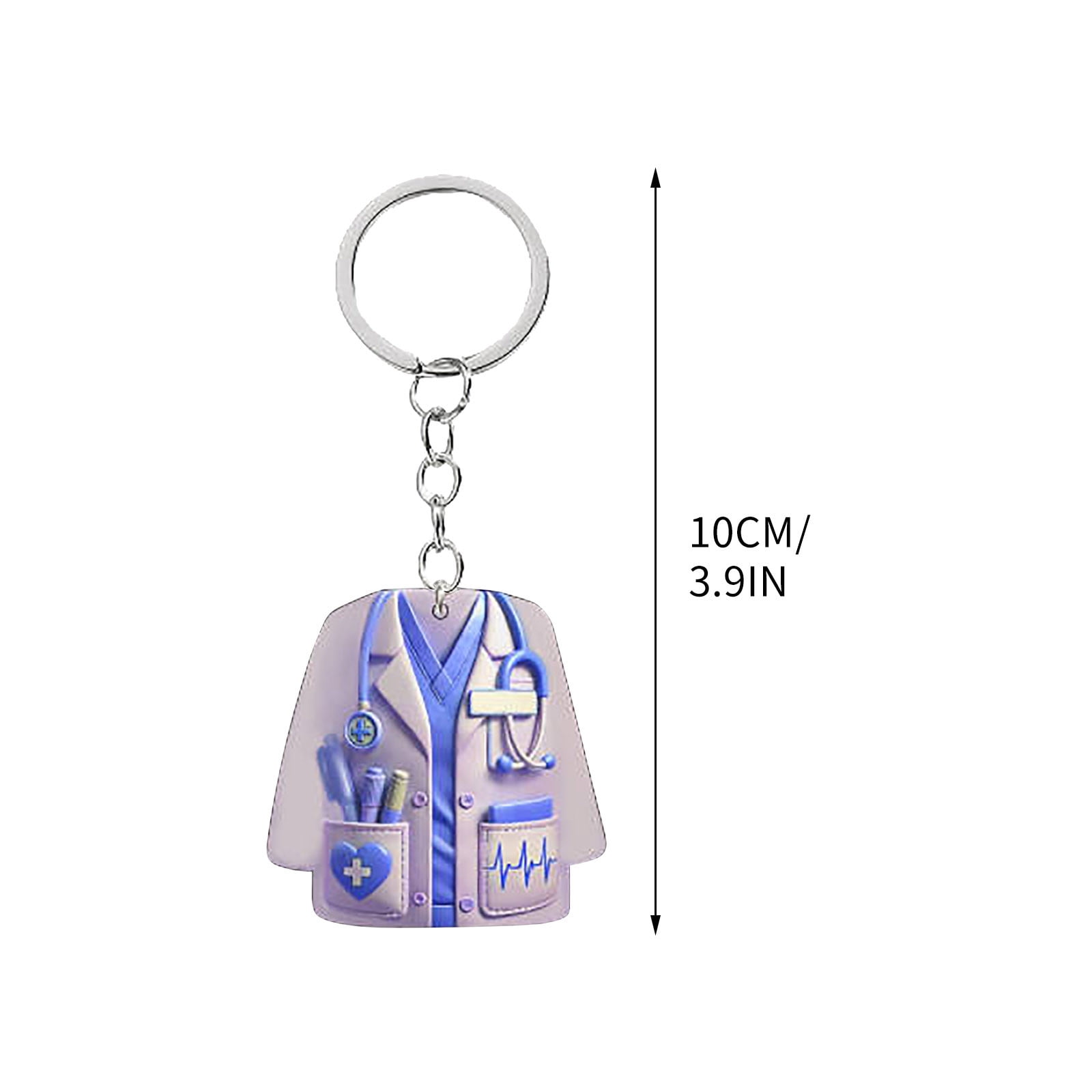 Uniform Nurse Keychain, Mini Keychain with Stethoscope,Gift for Doctors ...