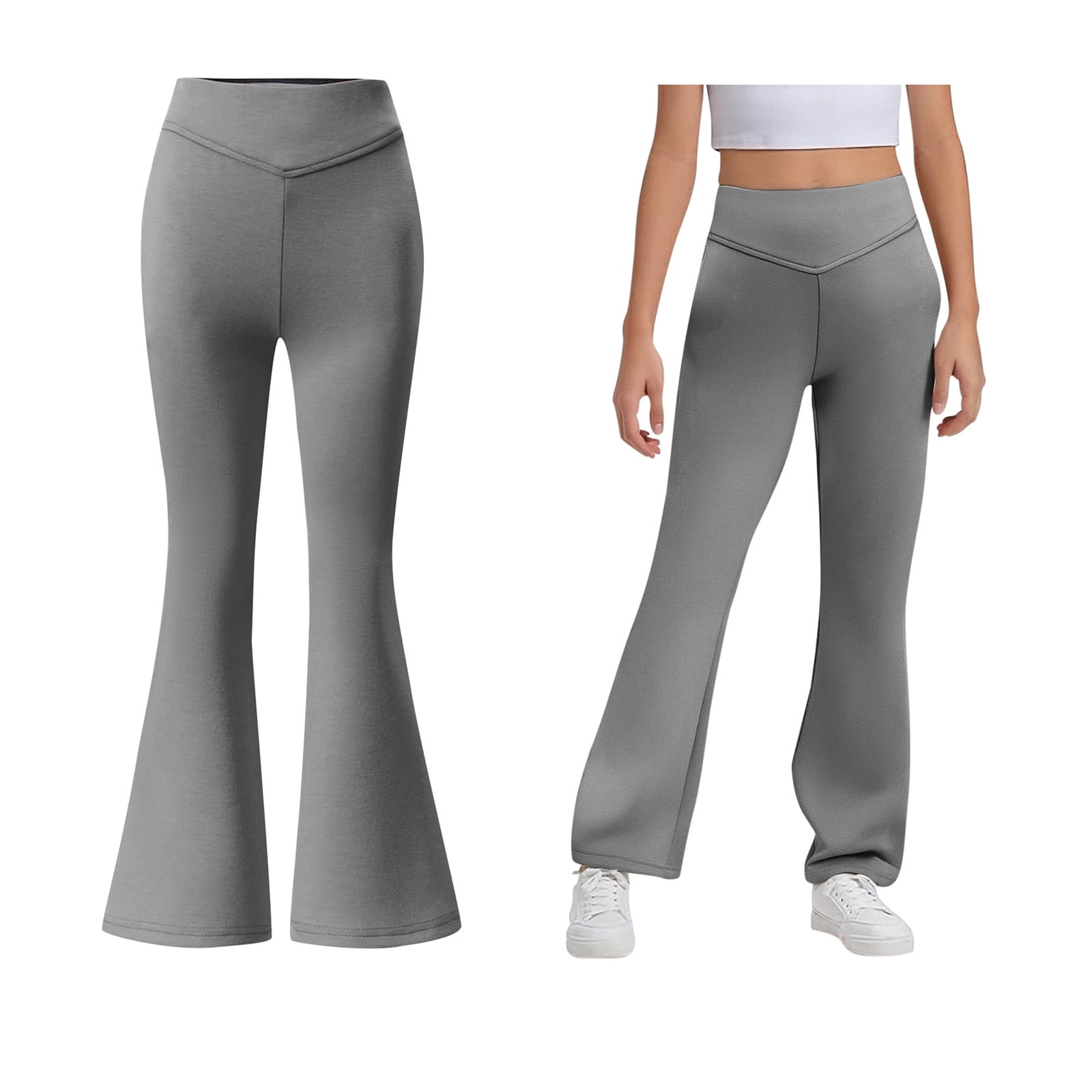 Uniform Pants for Girls Skinny Pants Stretch Pants with Pockets Flare ...