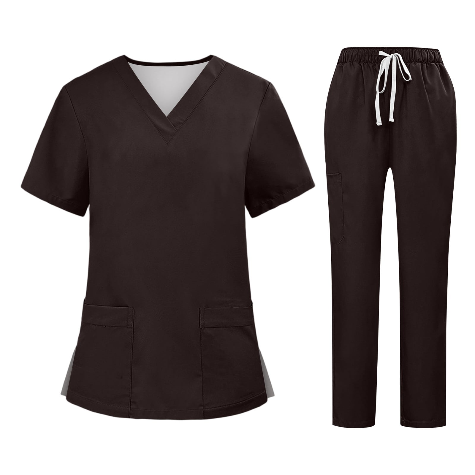Uniforme Médico Mujer Plus Size Party Short Sleeve 2 Piece for Ladies ...