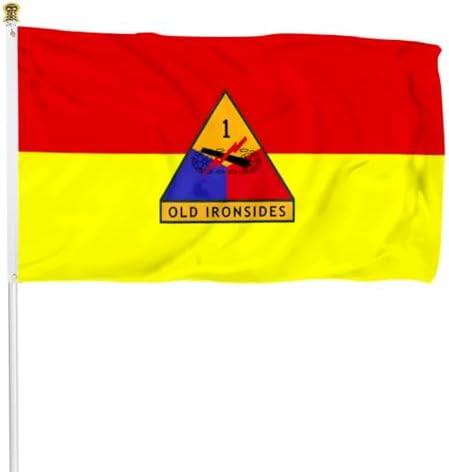 Uniformed services Army banner the 1st Armored Division flag 12x18inch ...