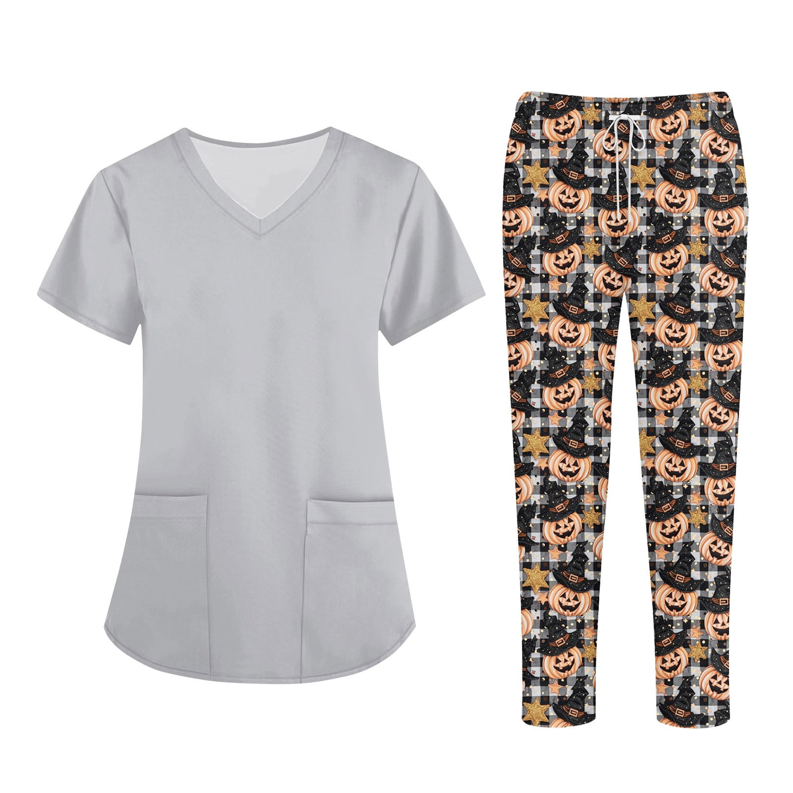 Uniformes Medicos, Halloween Nursing Scrubs 2025 Plus Size Medical ...