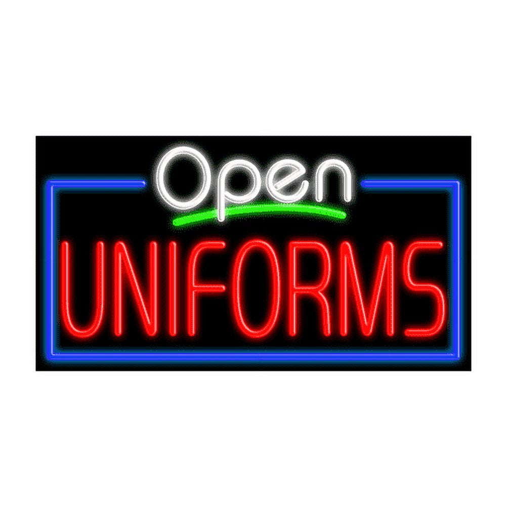 Uniforms-Glass Neon Sign Made in USA - Walmart.com