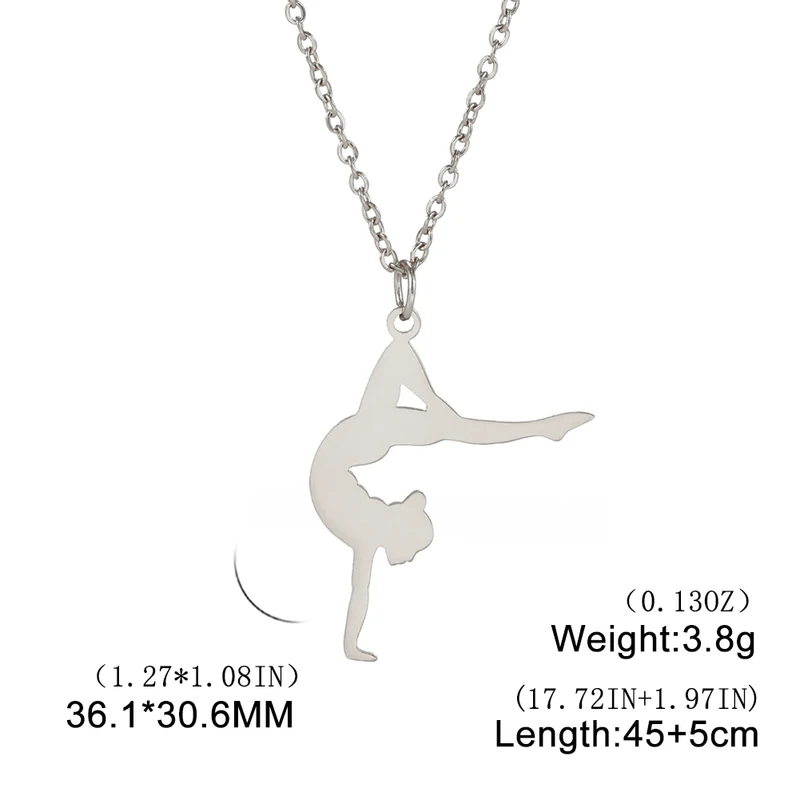 Unift Rhythmic Gymnastics Necklace Women Trend 2024 Gymnast Stainless ...