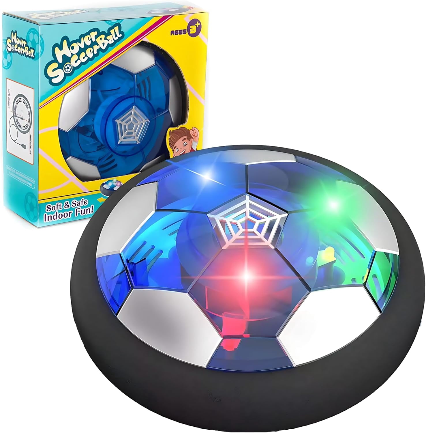 Unifuncy Hover Soccer Ball for Kids - Fun Indoor Soccer Toy for Boys ...