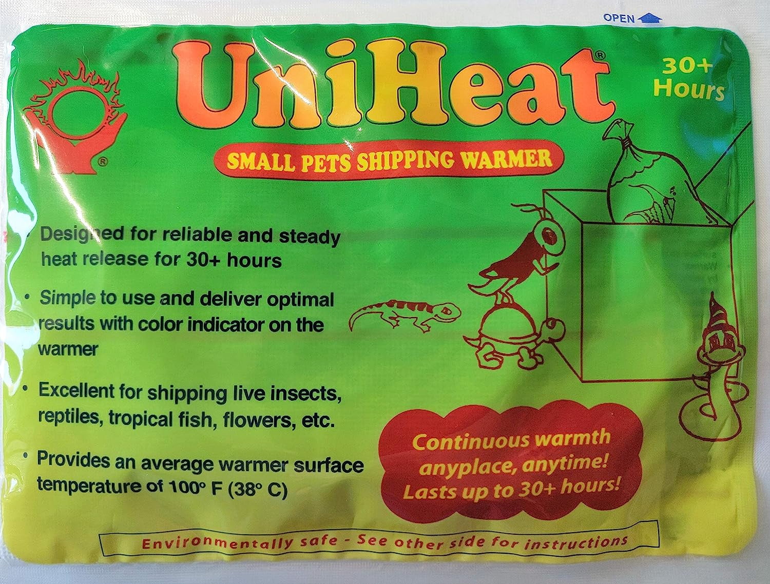 Uniheat Shipping Warmers, Heat Packs, 30 Hour - 10 Pack, for Overnight ...