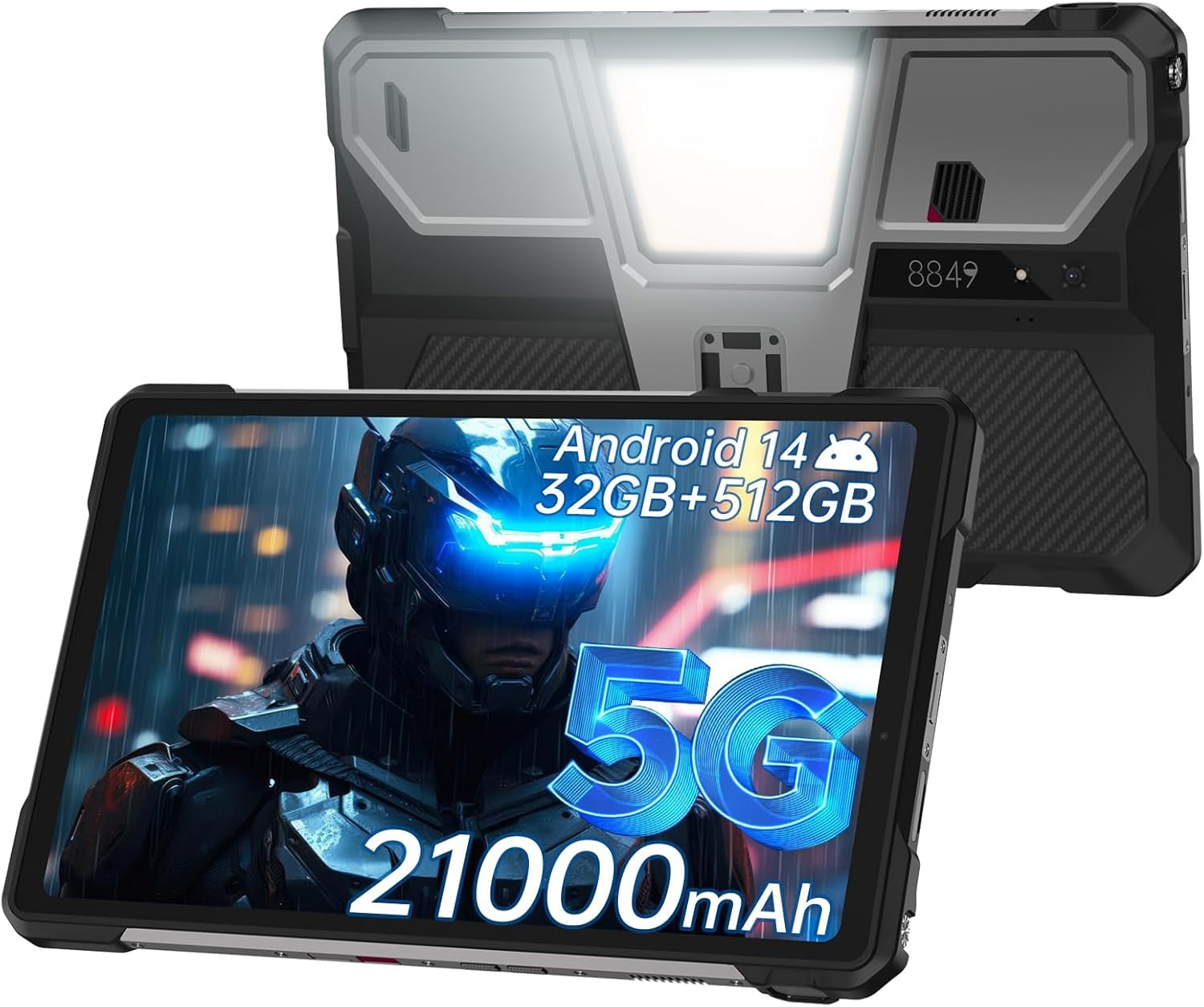 Unihertz 8849 Tank Pad Tablet 10.95 inch, 5G Android 14 Rugged Tablet ...
