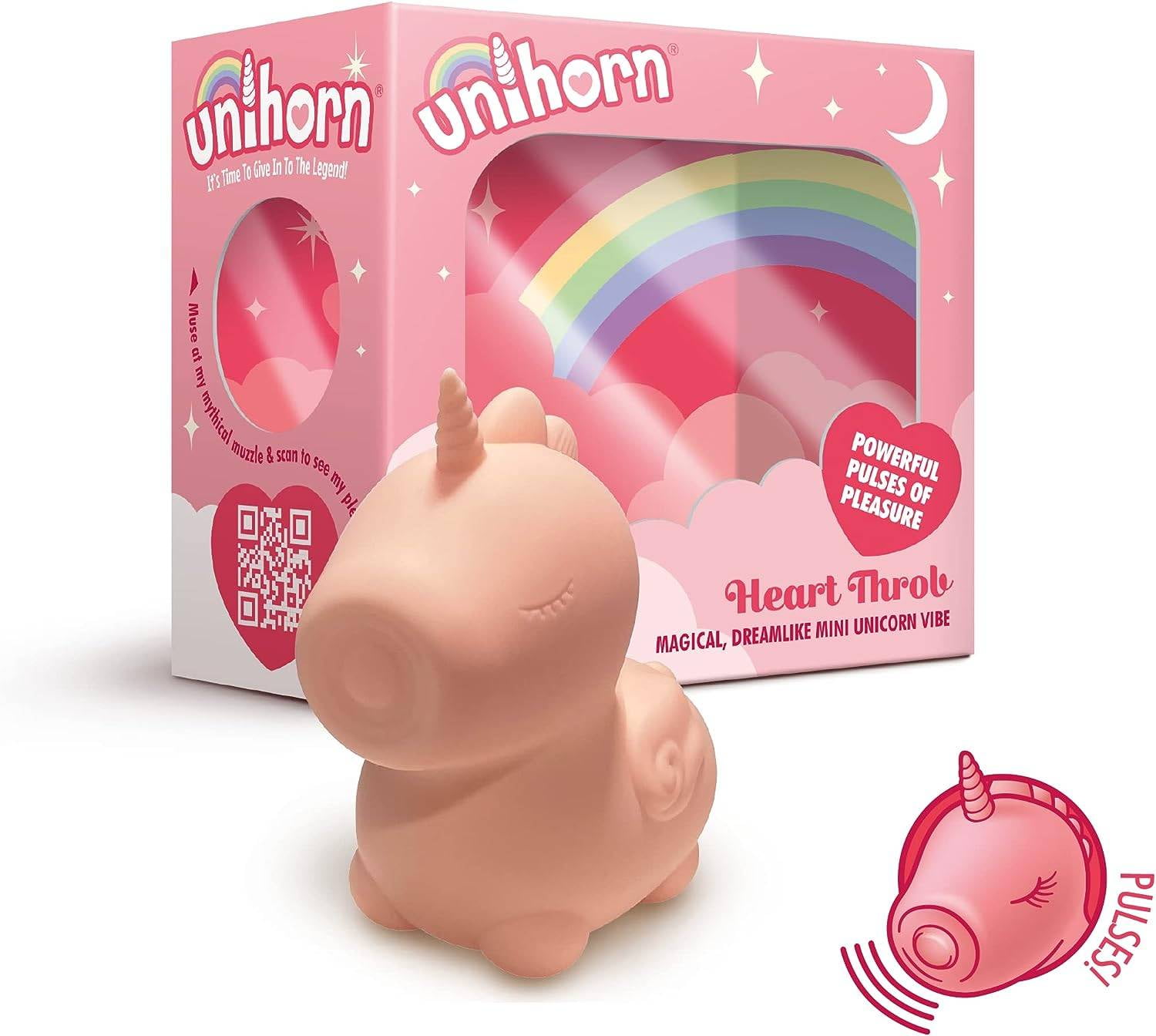 Unihorn Mini Unicorn Vibrator for Women - Heart Throb - Walmart.com