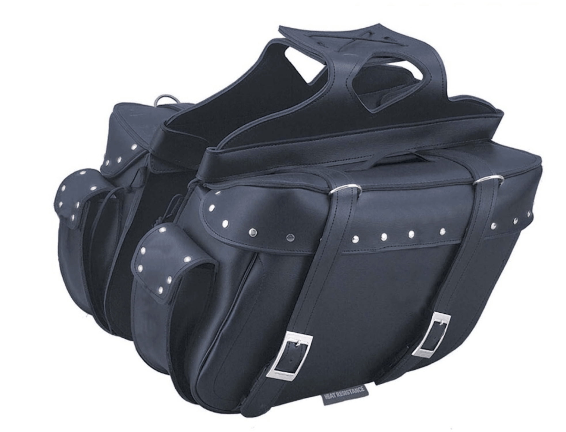 Unik International Black PVC Saddle Bags - Walmart.com