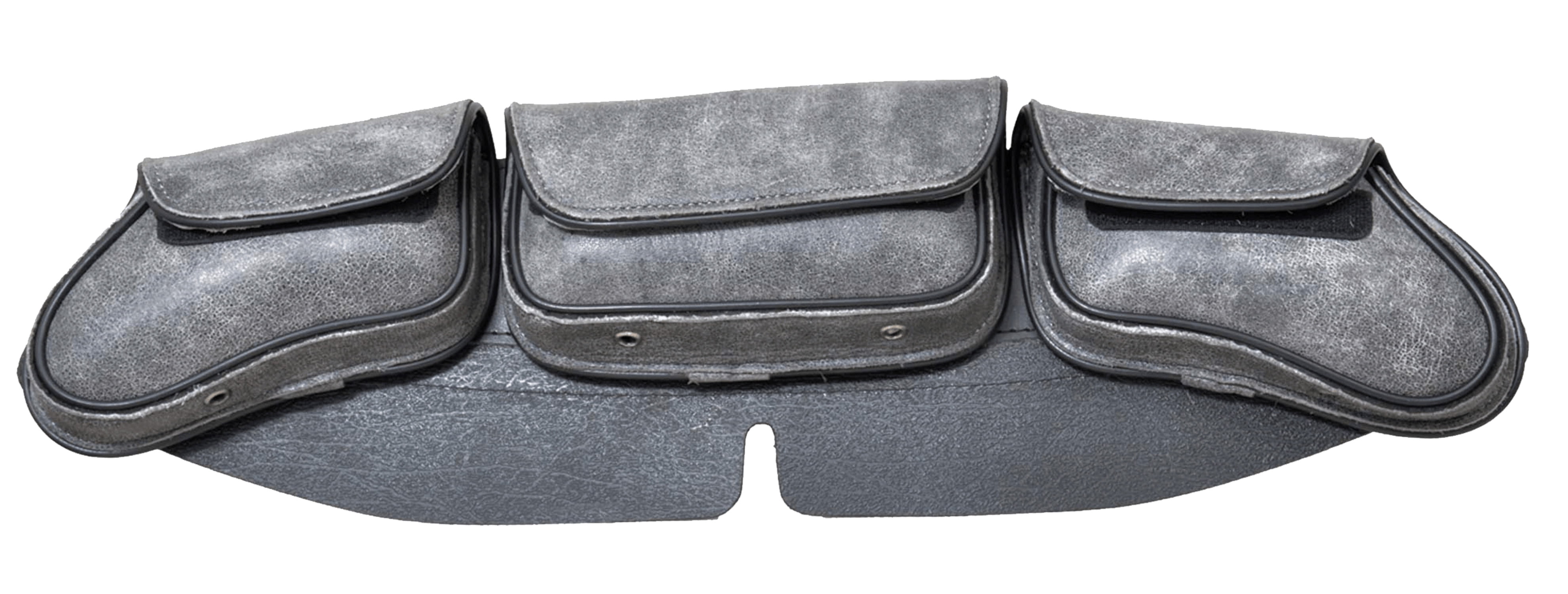Unik International Hard Leather 3 Pocket Windshield Bag - Walmart.com