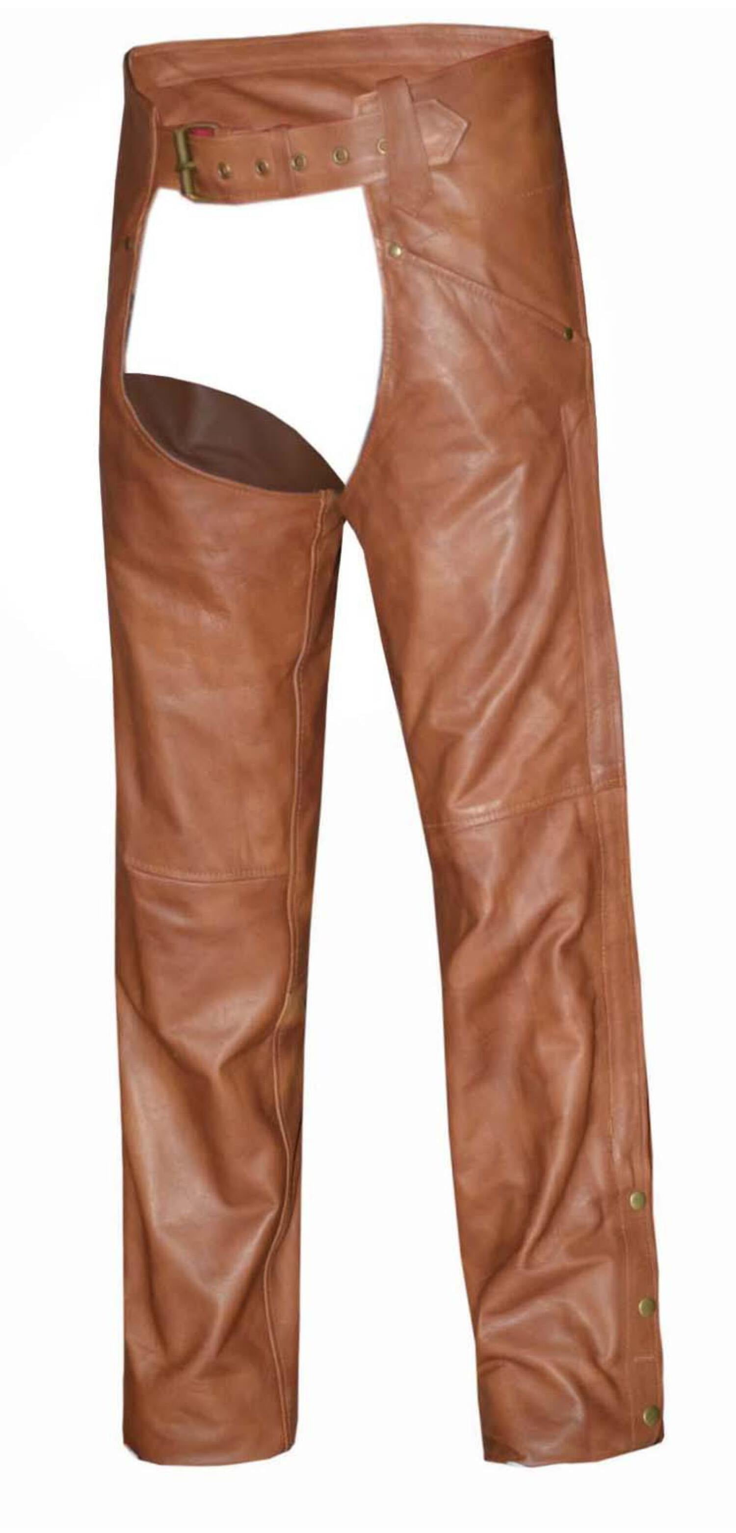 Unik International Ladies Brown Leather Chaps - Walmart.com