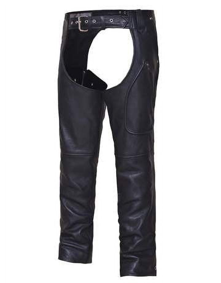 Unik International Mens Ultra 3 Pocket Leather Chaps - Walmart.com