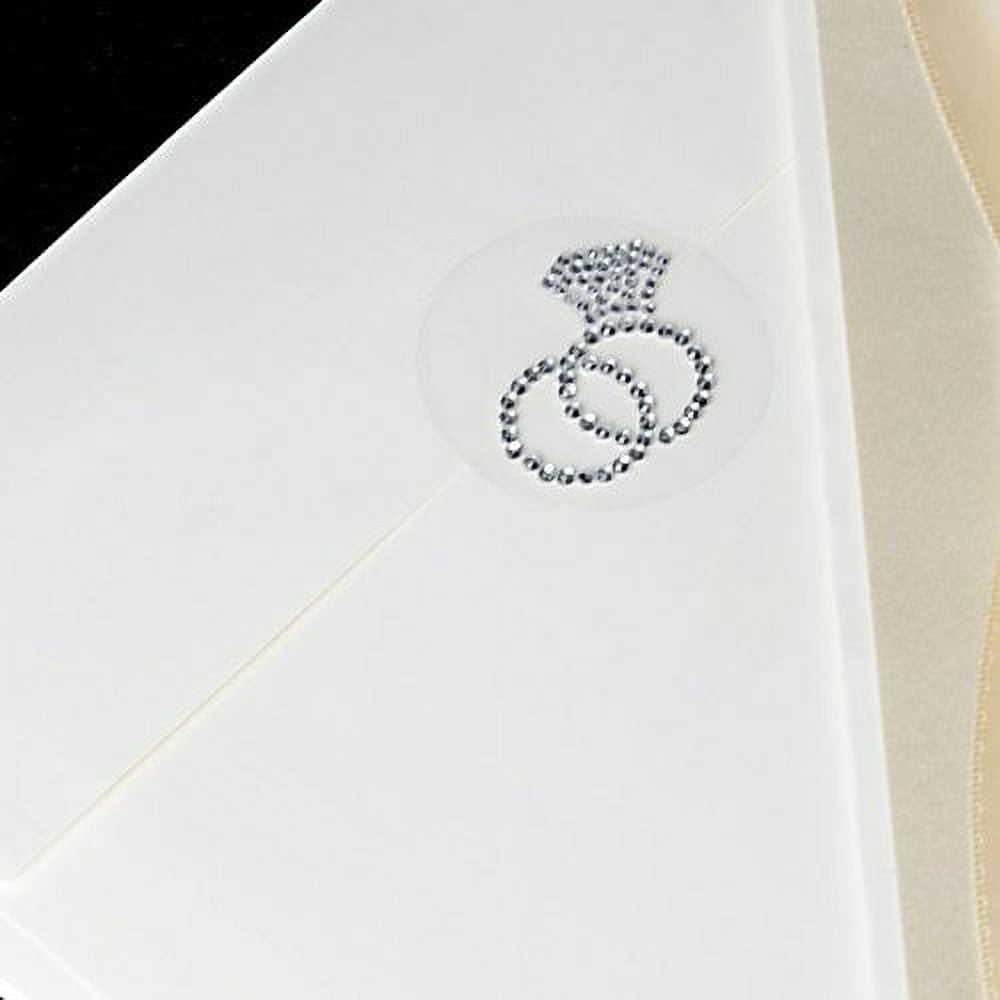 Unik Occasions Rhinestone Double Ring Envelope Seal - Walmart.com
