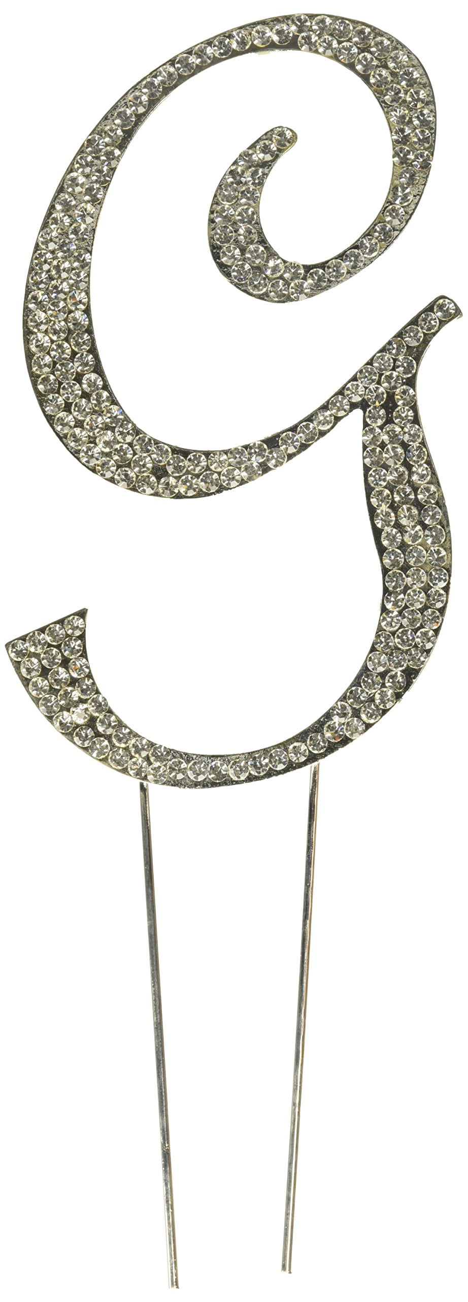Unik Occasions Sparkling Collection Crystal Rhinestone Monogram Cake ...