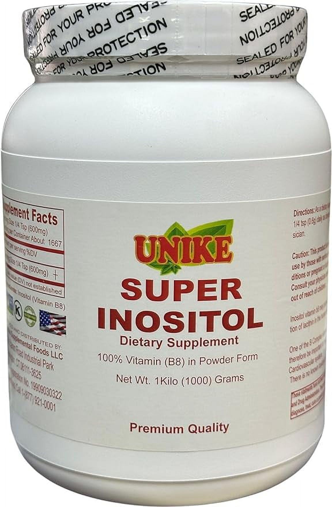Unike Nutra Super Inositol Dietary Supplement| Inositol (Vitamin B8 ...