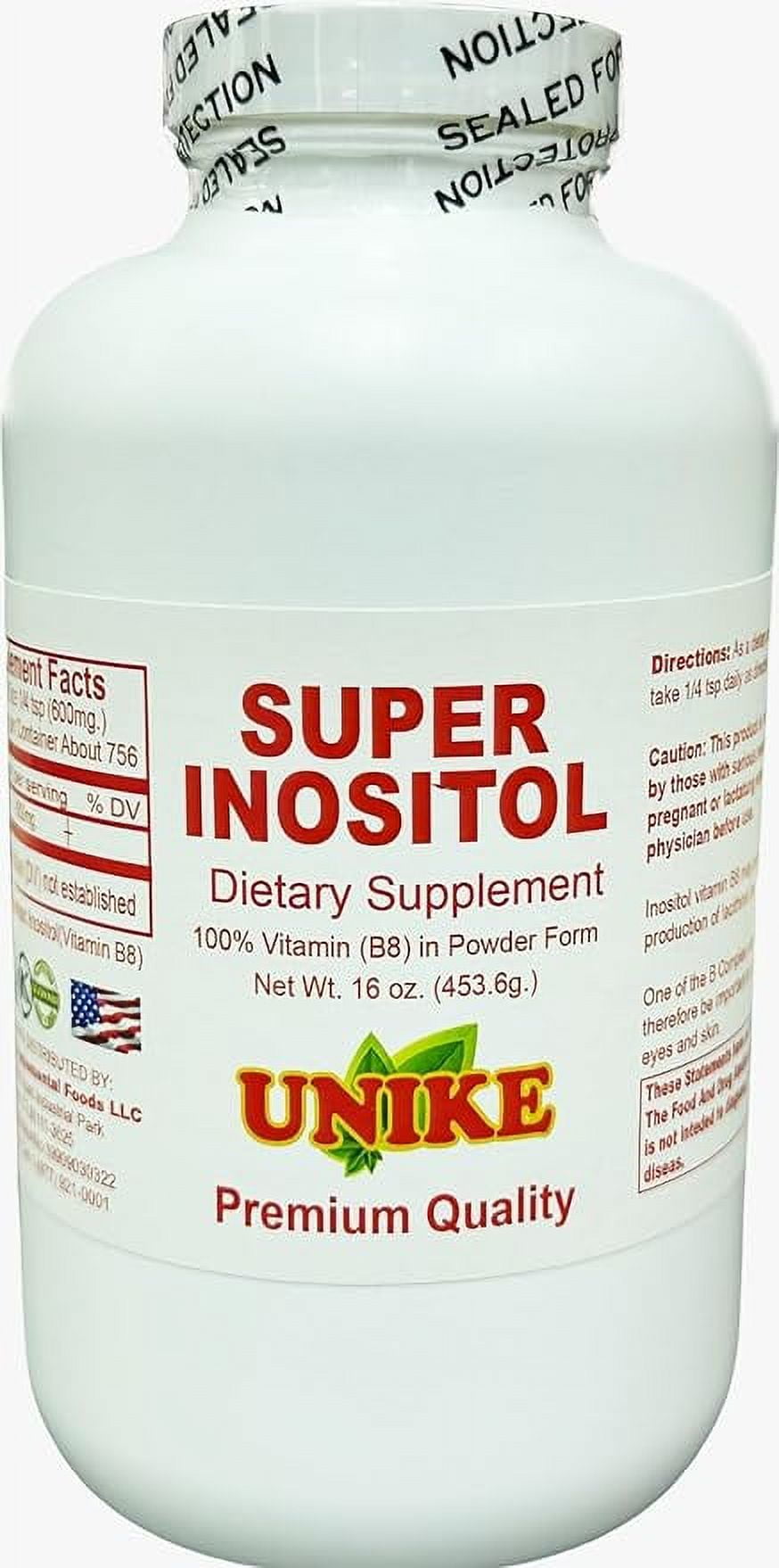 Unike Nutra Super Inositol Dietary Supplement| Inositol (Vitamin B8 ...
