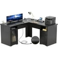 Unikito L Shaped Office Desk with Drawers, 60 Inch Computer Desk with ...