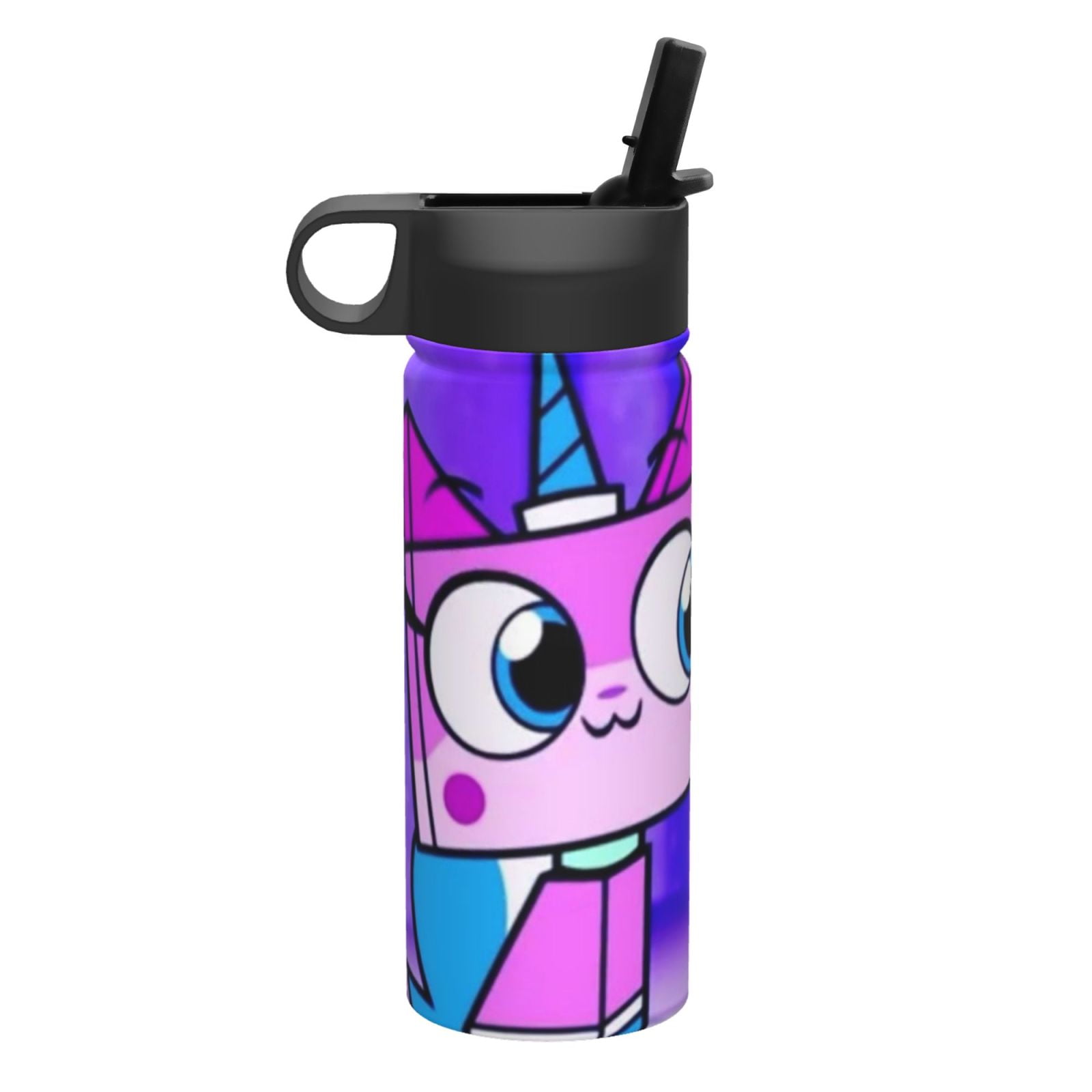 Unikitty! 18oz Stainless Steel Insulated Water Bottle With Straw Lid ...