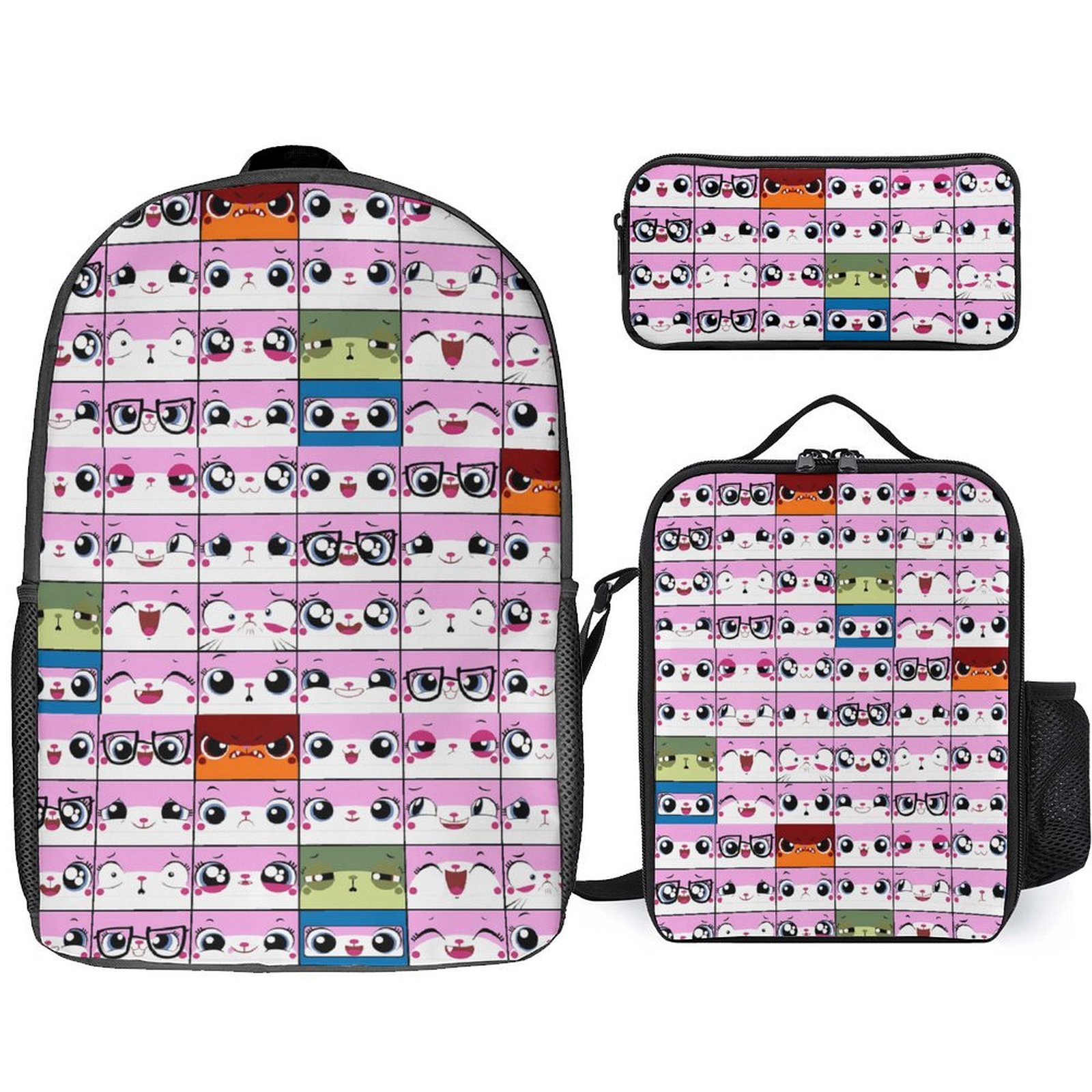 Unikitty! 3 Piece Backpack Set with Lunch Bag Pencil Case , High ...