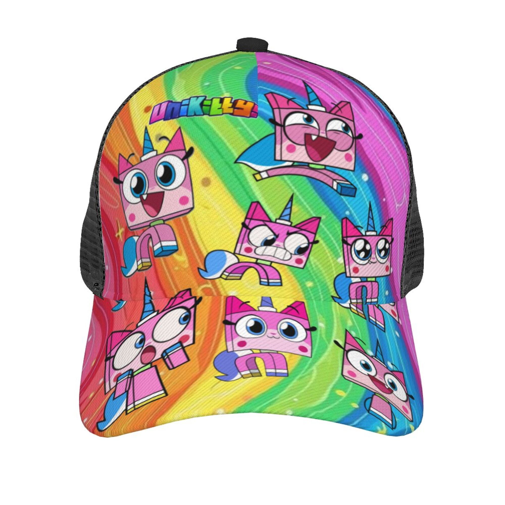 Unikitty! Baseball Cap Adjustable Hat Polyester Mesh Trucker Hats for ...