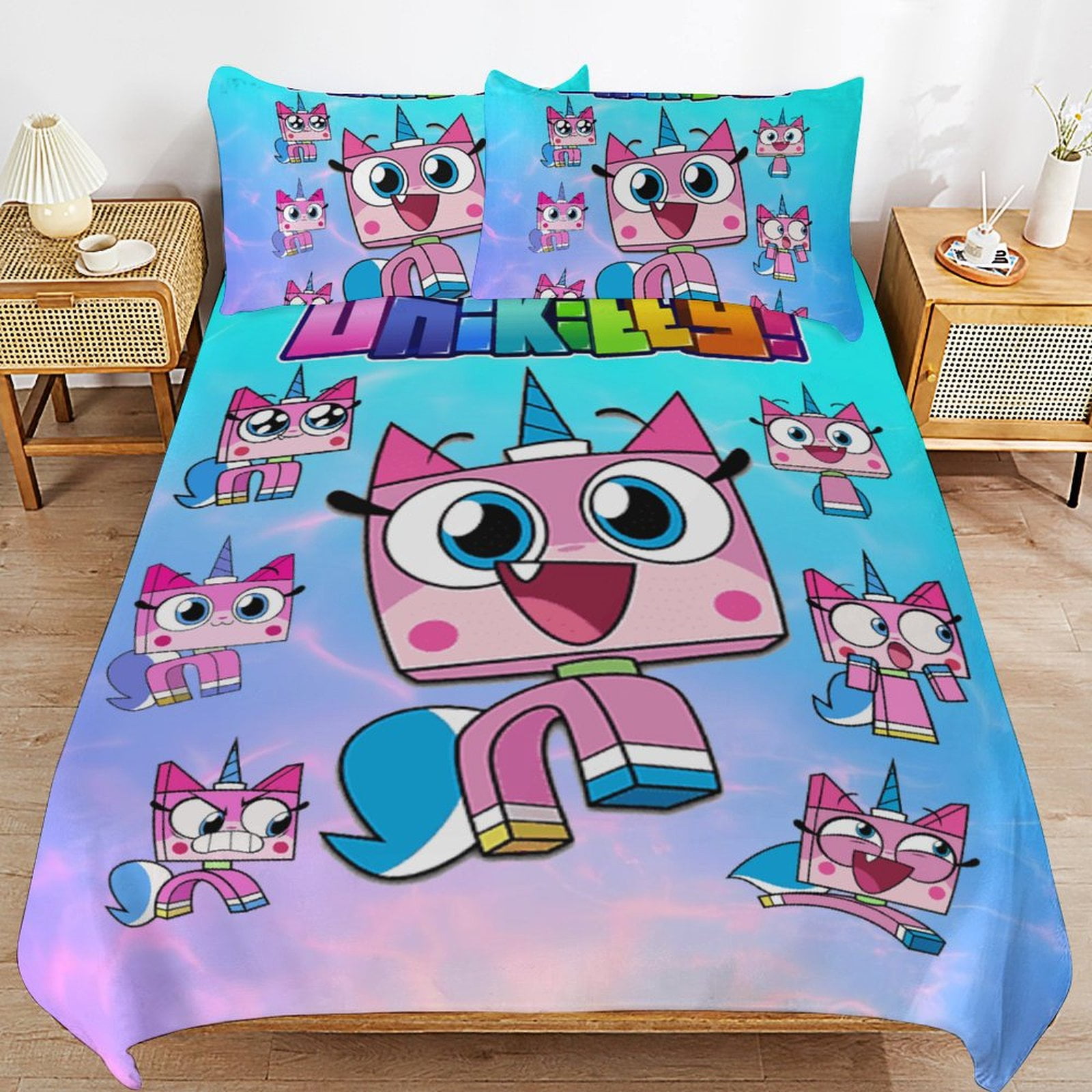 Unikitty! Bed Duvet Cover Microfiber Bedding Sets 3D Printed ...