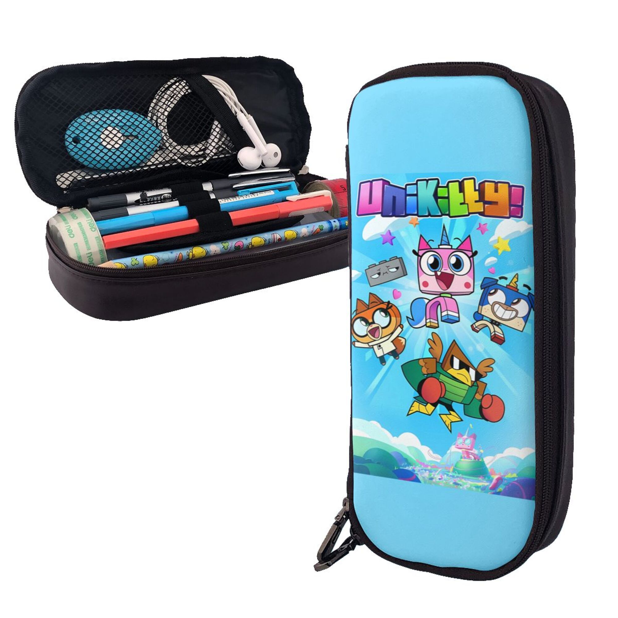 Unikitty! Leather Pencil Case Large Capacity Pencil Bag Funny ...