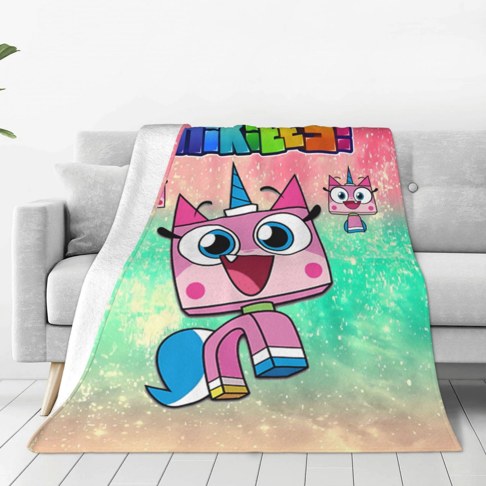 Unikitty! Throw Blanket Couch Bed Sofa Soft Lightweight Warm Cozy ...