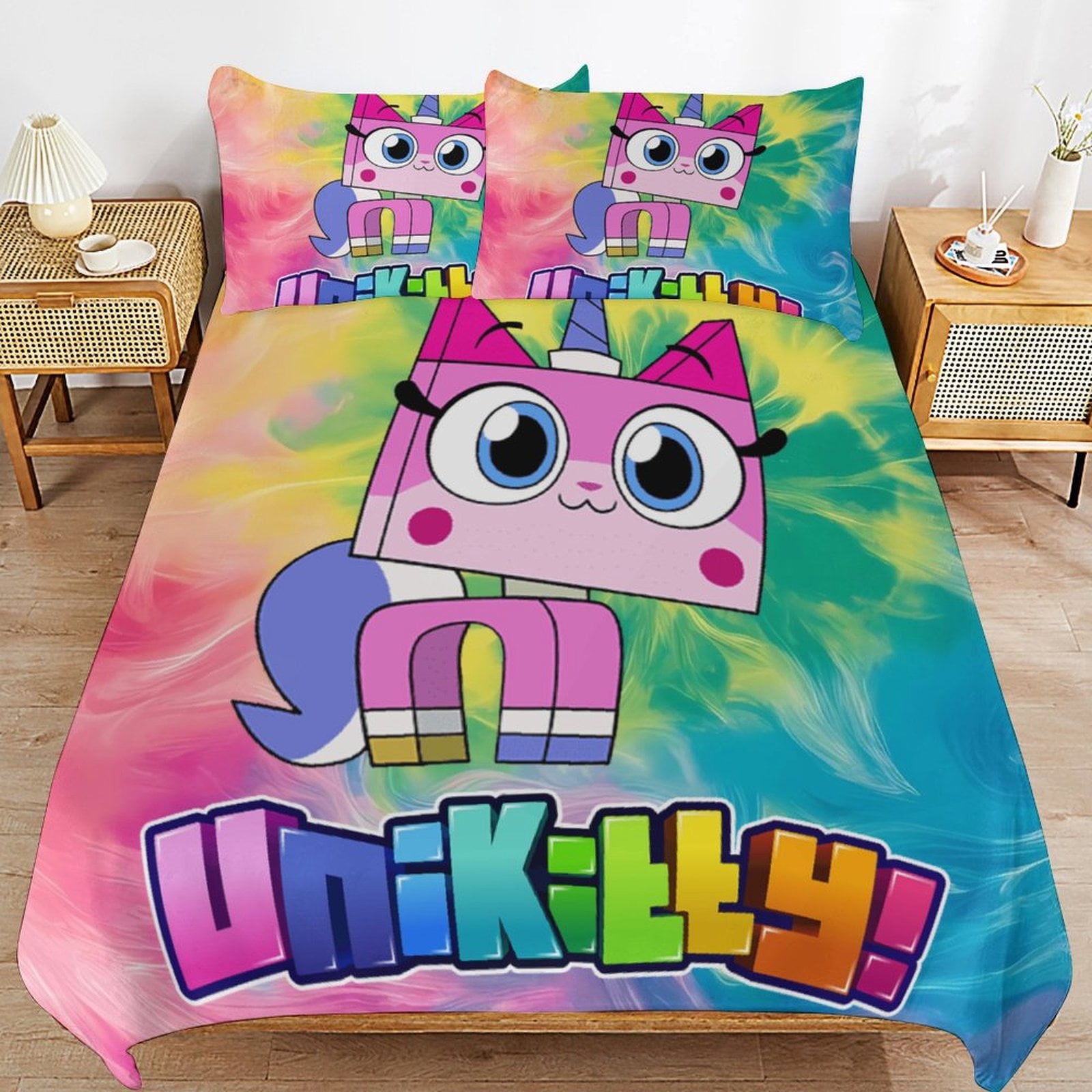 Unikitty! Unikitty! Bed Duvet Cover Microfiber Bedding Sets 3D Printed ...