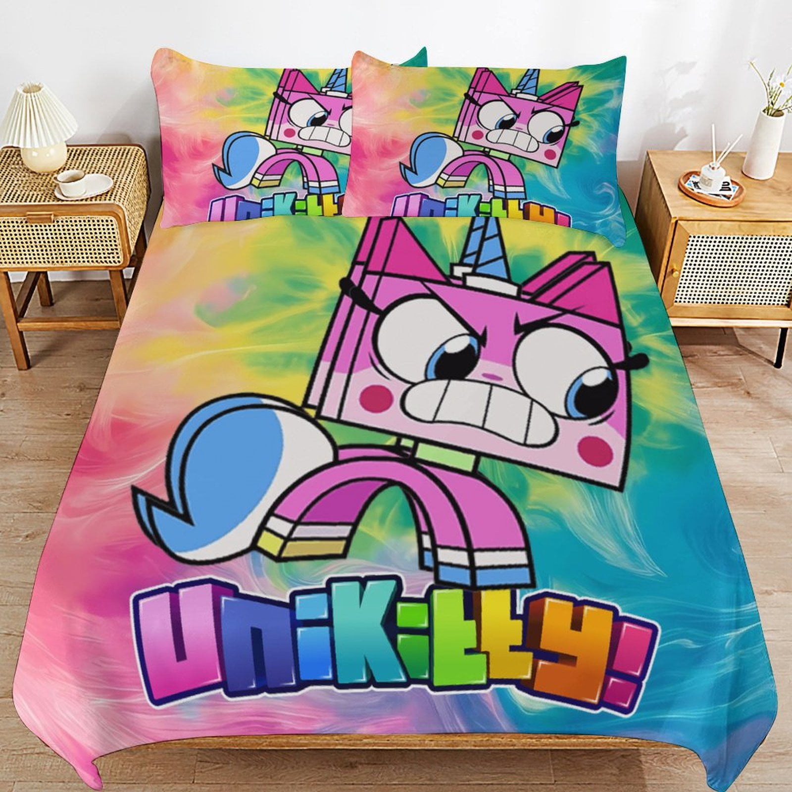 Unikitty! Unikitty! Bed Duvet Cover Microfiber Bedding Sets 3D Printed ...